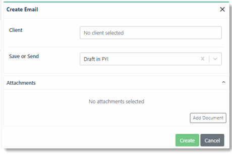 Creating your First Email in FYI – FYI