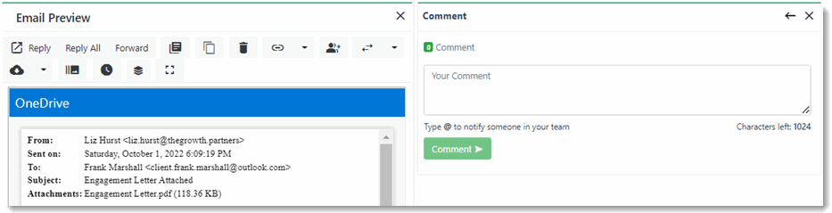 Previewing an Email – FYI