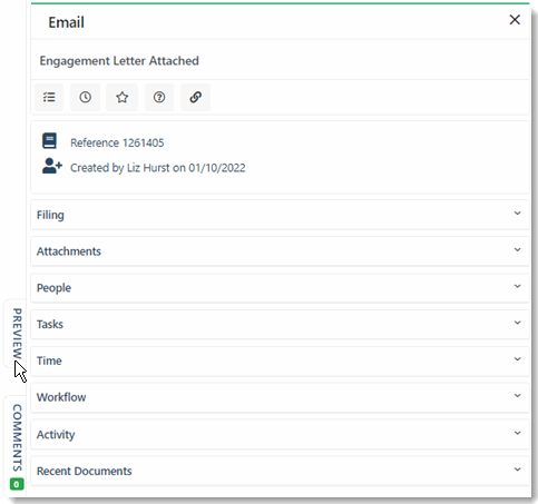 Previewing an Email – FYI
