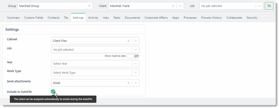 Client Settings – FYI