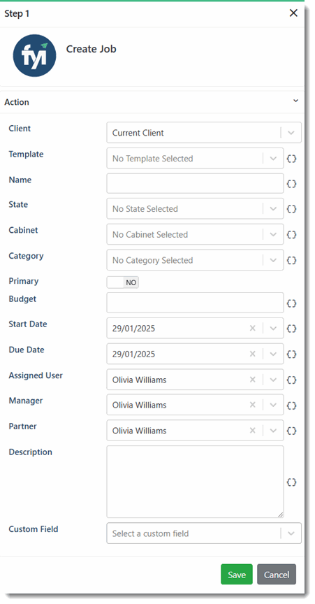 Process Step Details - Creating and Updating Jobs – FYI