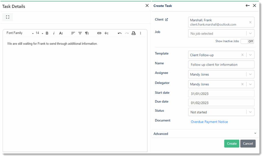Adding A Task To An Email Or Document Fyi 