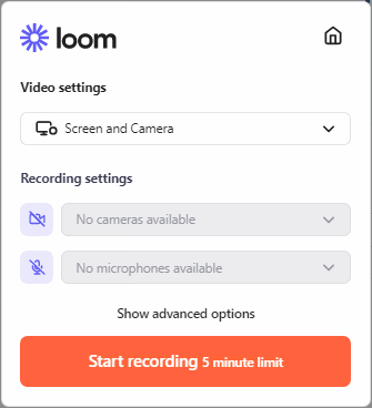 Recording a Loom Video to include in a Support Request – FYI