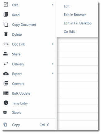 Opening, Editing and Finish Editing Documents with FYI Desktop App – FYI