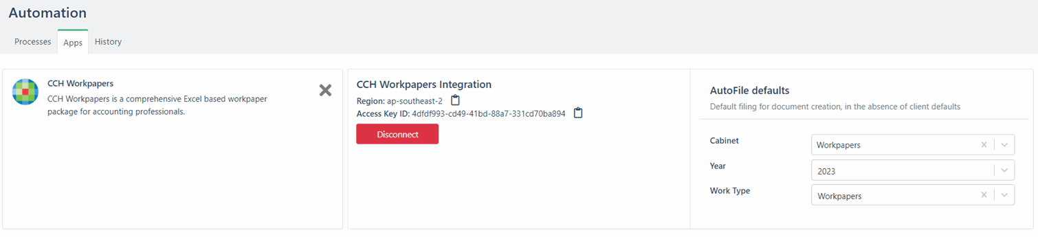 Integration with CCH Workpapers (New Zealand only) – FYI