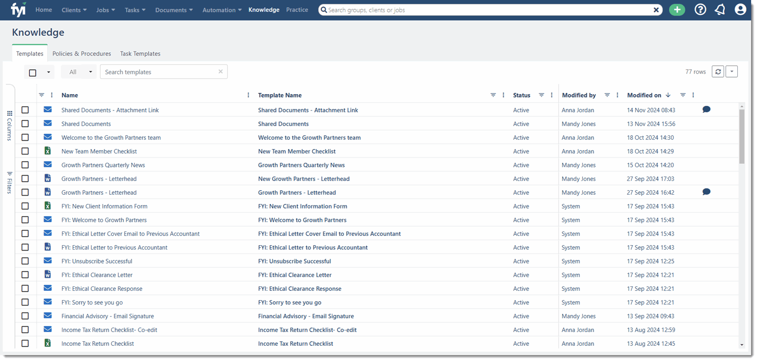 Using Knowledge Cabinets – FYI