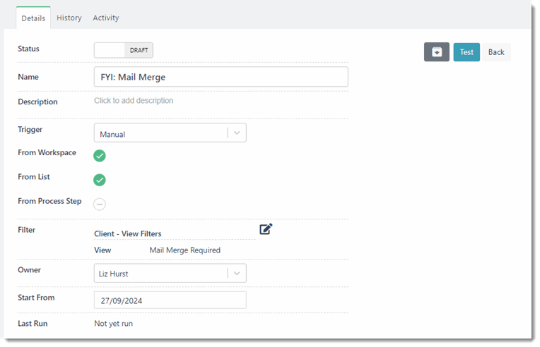 Create a Mail Merge for Clients – FYI