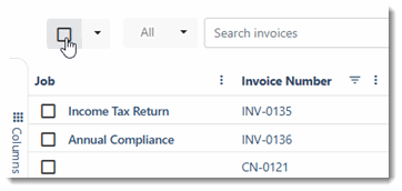 Using the Invoices Lists – FYI