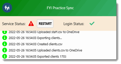 Practice Sync Desktop App has stopped synchronising – FYI