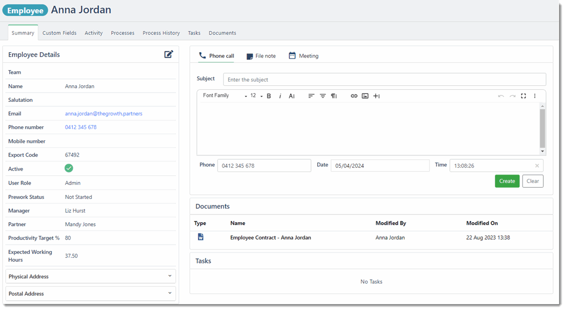 Creating Employee Documents – FYI