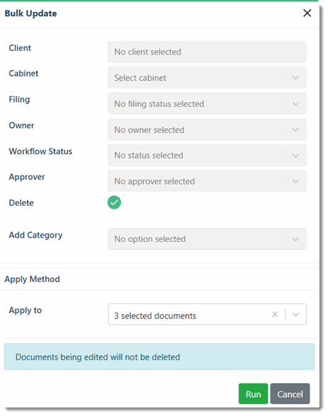 Bulk Updating Of Filing Details Fyi
