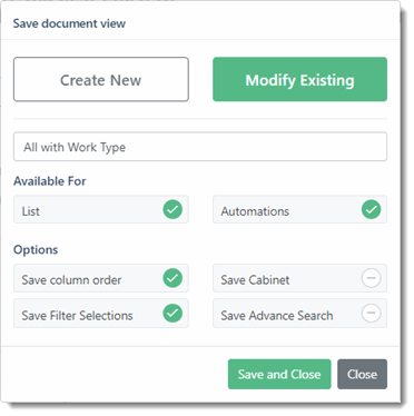 Saving Changes to the View Layout, Modifying and Deleting Views – FYI