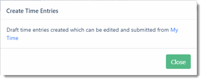 Creating Bulk Time Entries – FYI