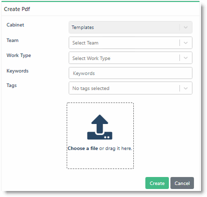 Creating Templates for PDF – FYI