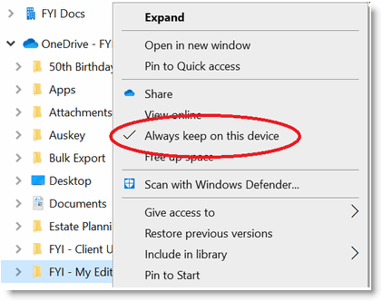 How to check if the OneDrive is permanently or often syncing – FYI
