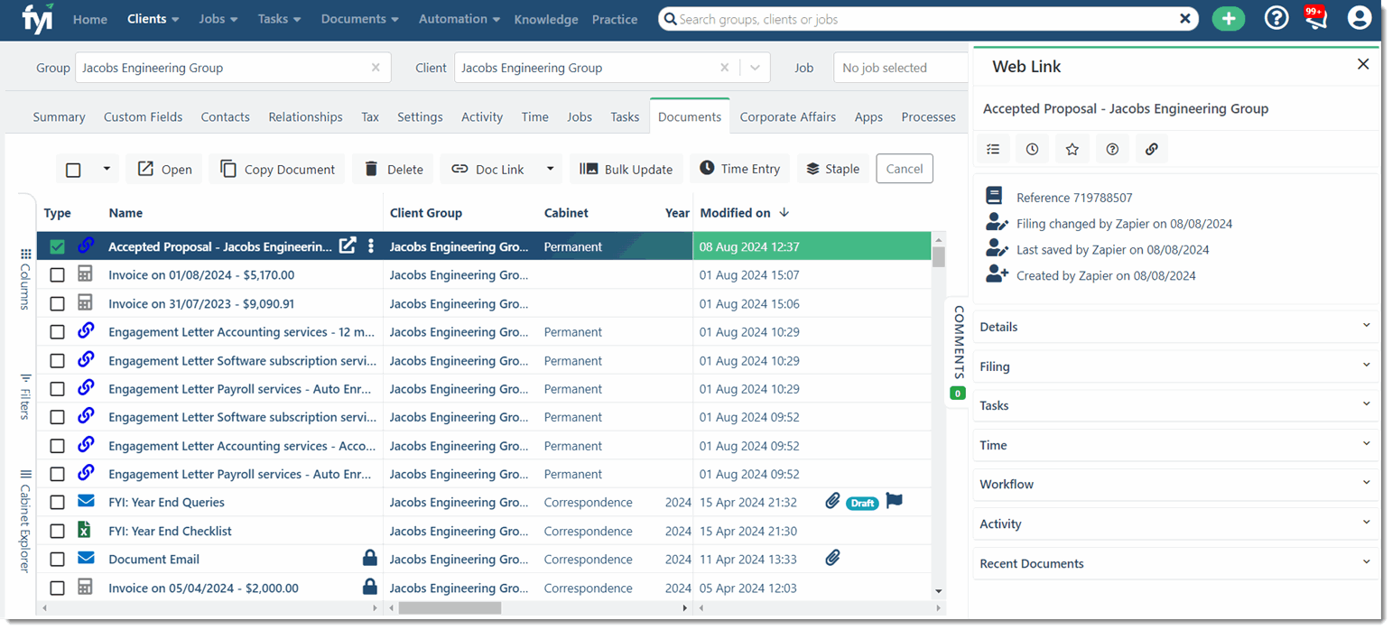 Integration with Ignition using Zapier – FYI