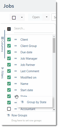 Grouping Jobs Lists – FYI