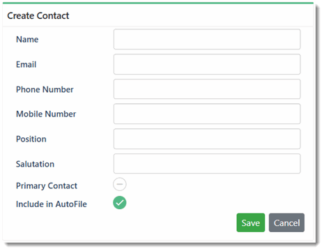 Creating and Editing Client Contacts – FYI