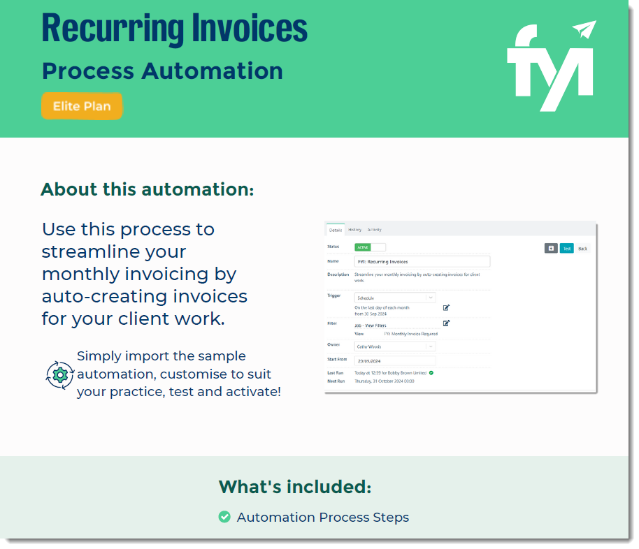 Recurring Invoices – FYI Recurring Invoices – FYI