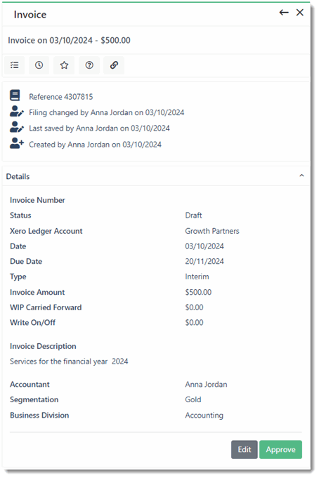 Opening and Editing Interim Invoices – FYI