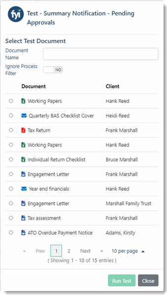 Testing Custom Processes Fyi