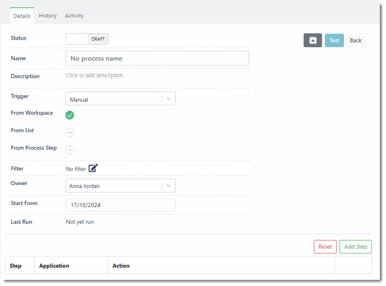 Setting up Custom Processes – FYI