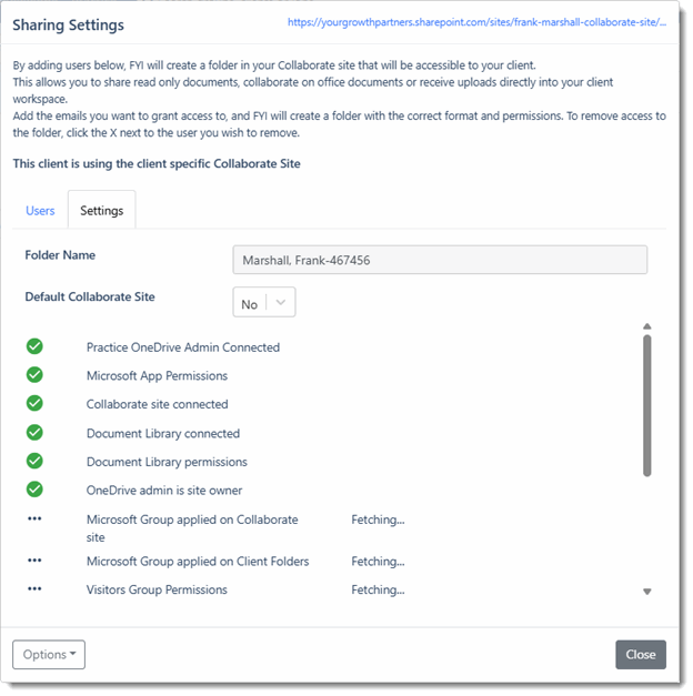New Collaborate Status Check Overview – FYI
