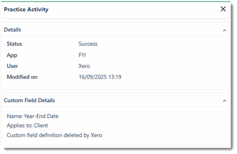 Deleting Custom Fields – FYI