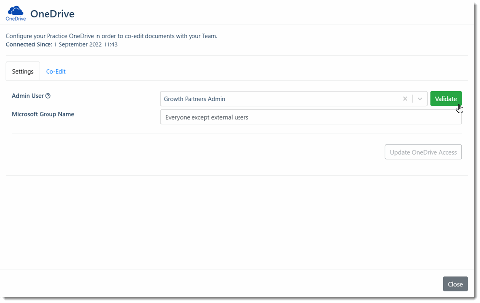 Link your Practice's OneDrive Admin Account – FYI