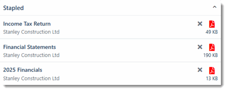 Stapled Documents – FYI