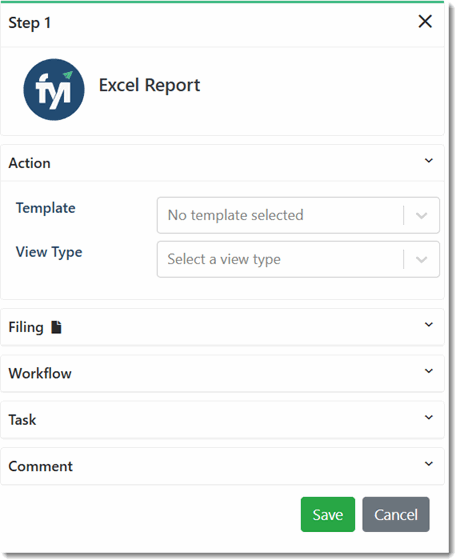 Process Step Details - Create Excel Report – FYI