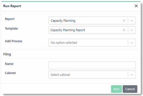 Running a Capacity Planning Report, Making Adjustments and Refreshing ...