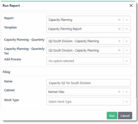 Running a Capacity Planning Report, Making Adjustments and Refreshing ...