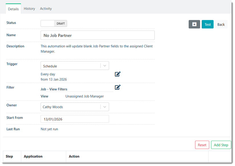 Updating Job Partner or Job Manager – FYI